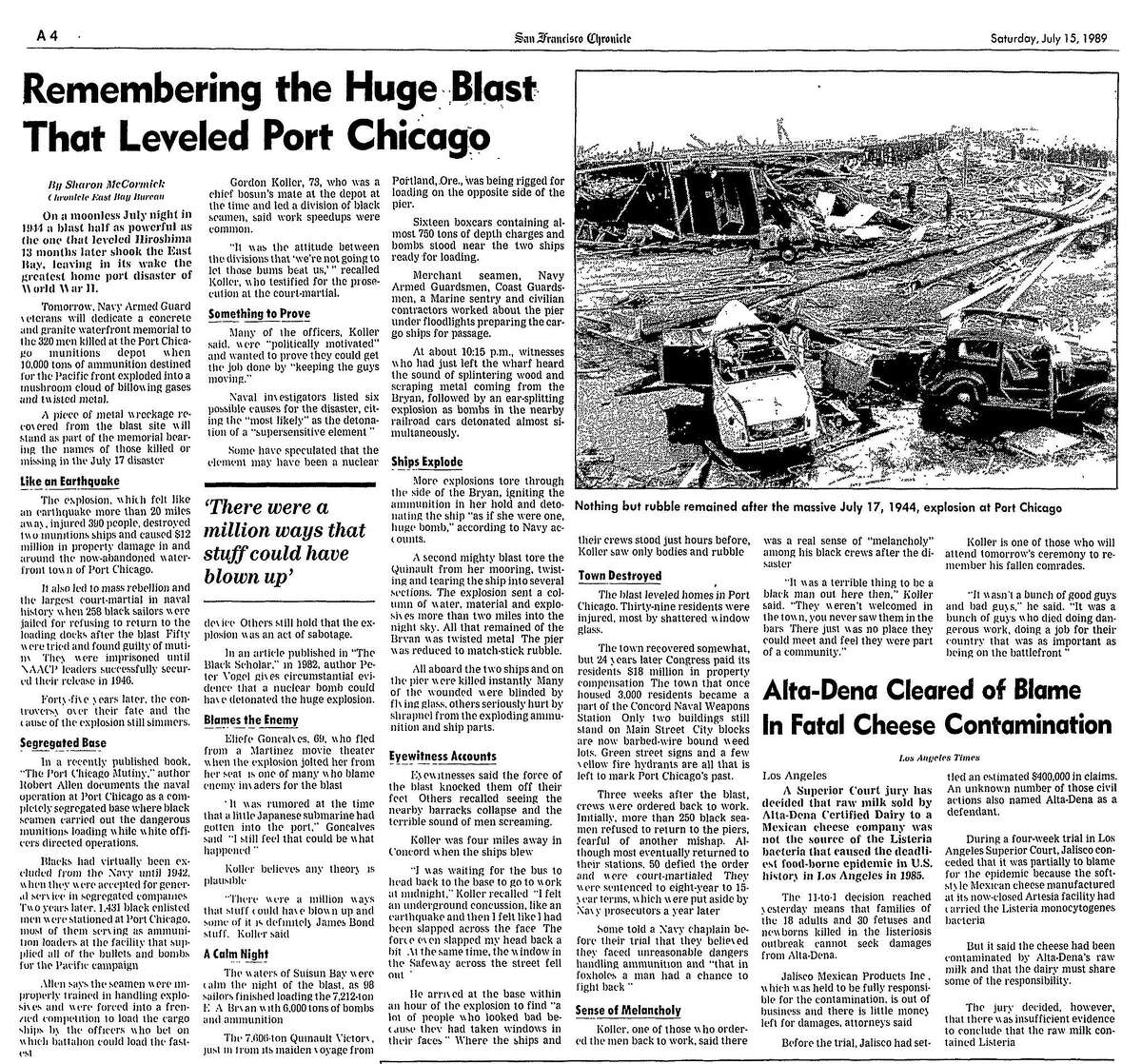 Port Chicago disaster: Unpublished photos of a World War II tragedy in ...