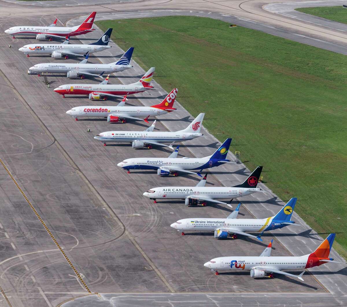 Photos: Boeing's grounded 737 Max jets on the tarmac in San Antonio