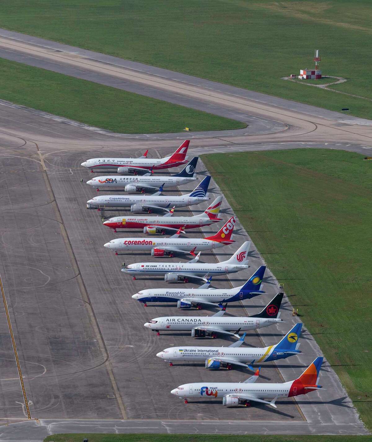 Photos: Boeing's grounded 737 Max jets on the tarmac in San Antonio