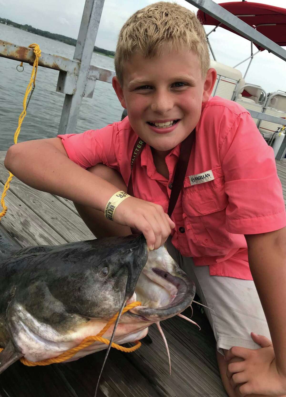 Local lures large catfish on Lake Conroe