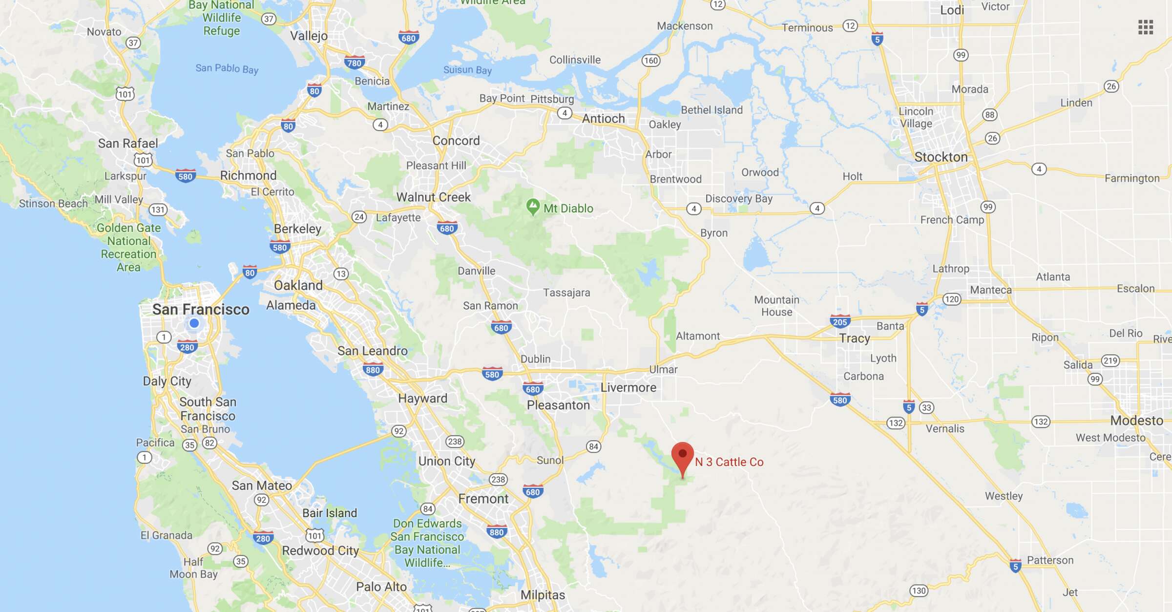 Bay Area ranch, larger than San Francisco, listed for $72 million