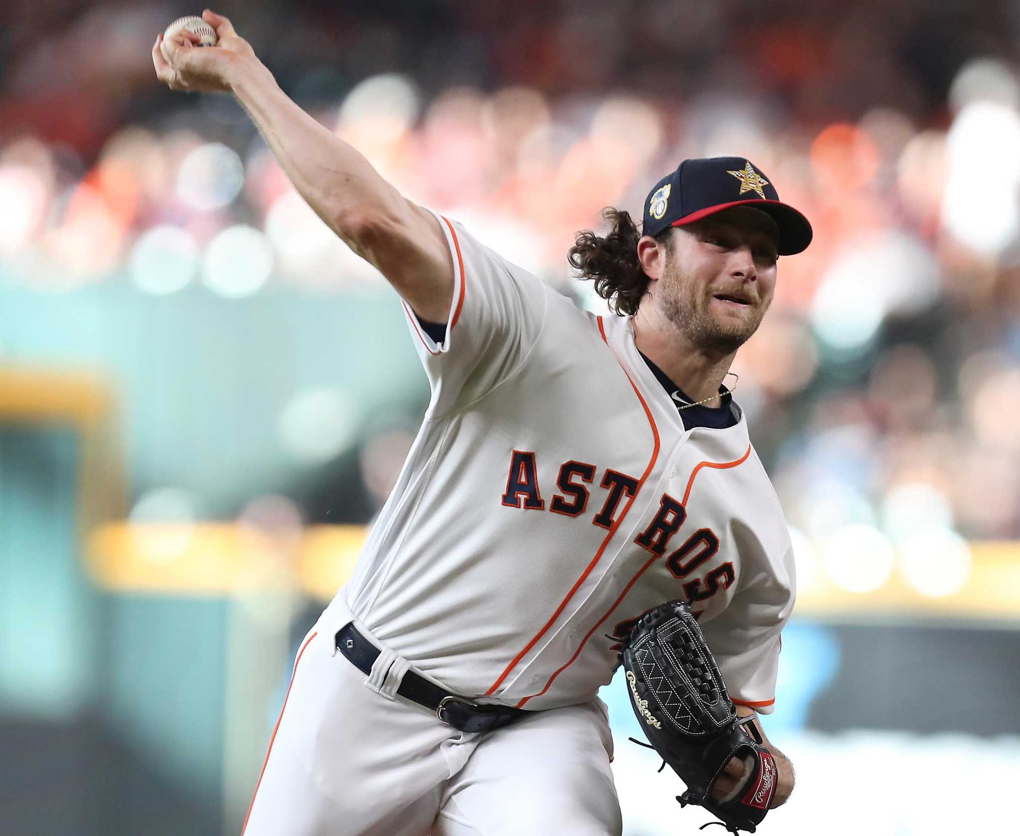 Gerrit Cole pitches seven scoreless innings as Astros blank Angels