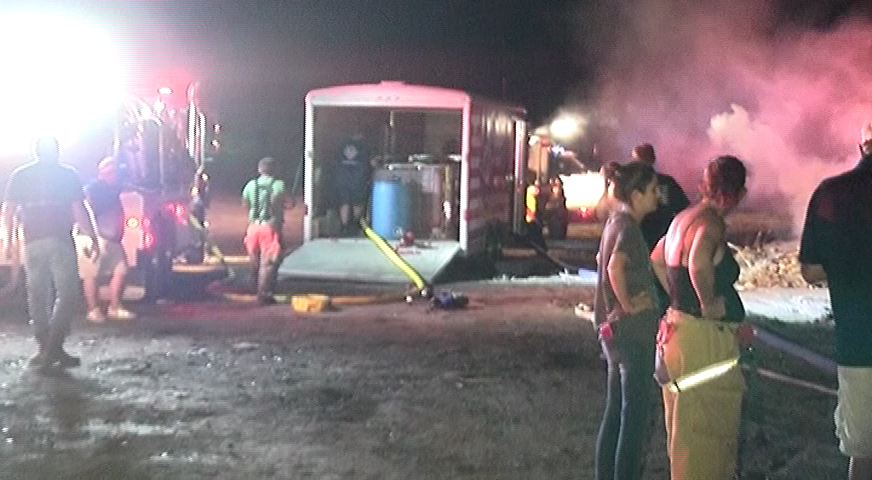 FEMA trailer parts destroyed in Liberty County blaze