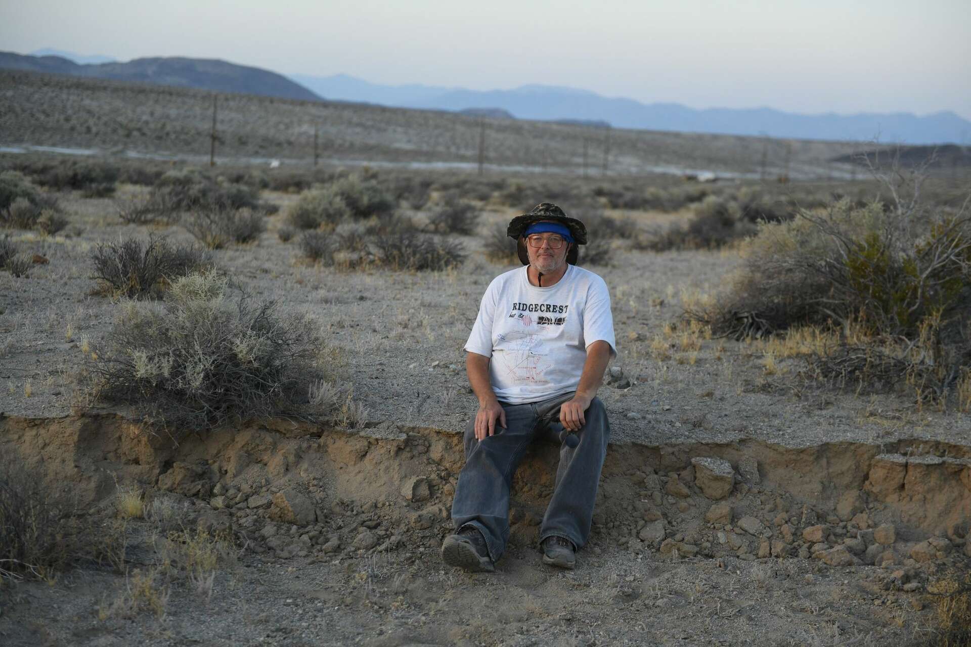 Crack left by Southern California earthquakes becomes local attraction