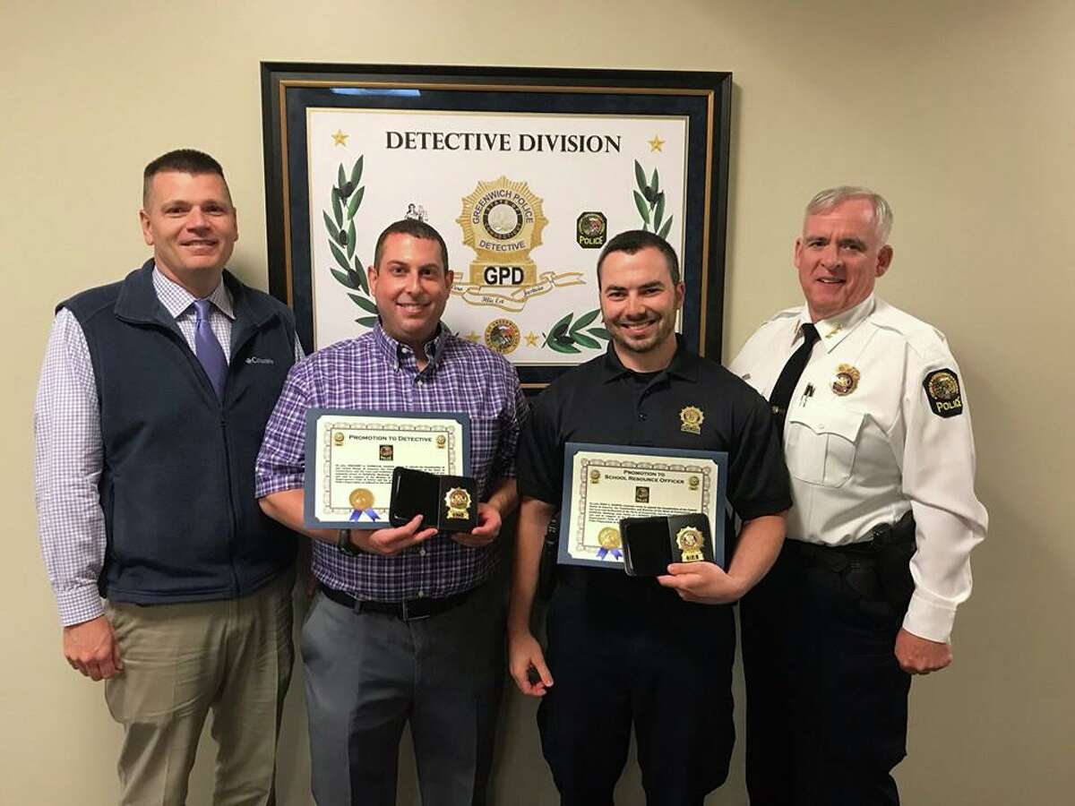 Greenwich police promote two officers