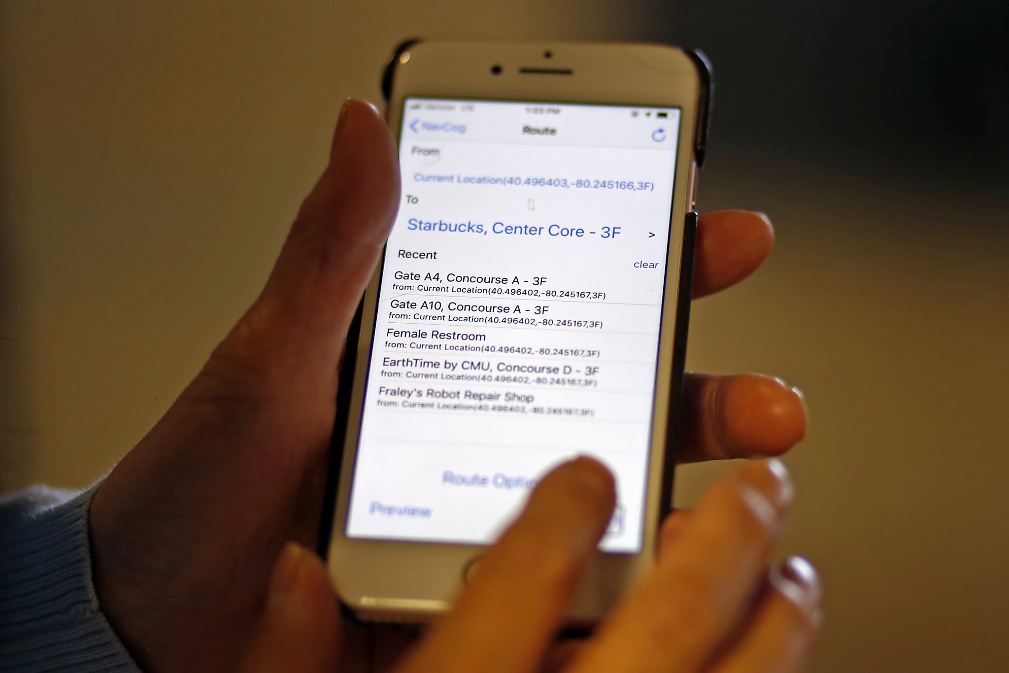 Flying blind: Apps help visually impaired navigate airport