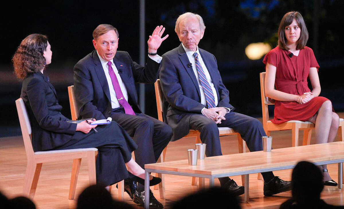 Lieberman, Petraeus talk 'Conflicts in the Middle East' at Grace Farms ...