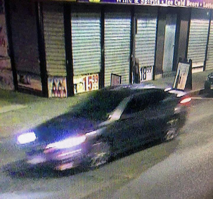 Bridgeport PD release image of suspect vehicle in firefighter hit-and-run