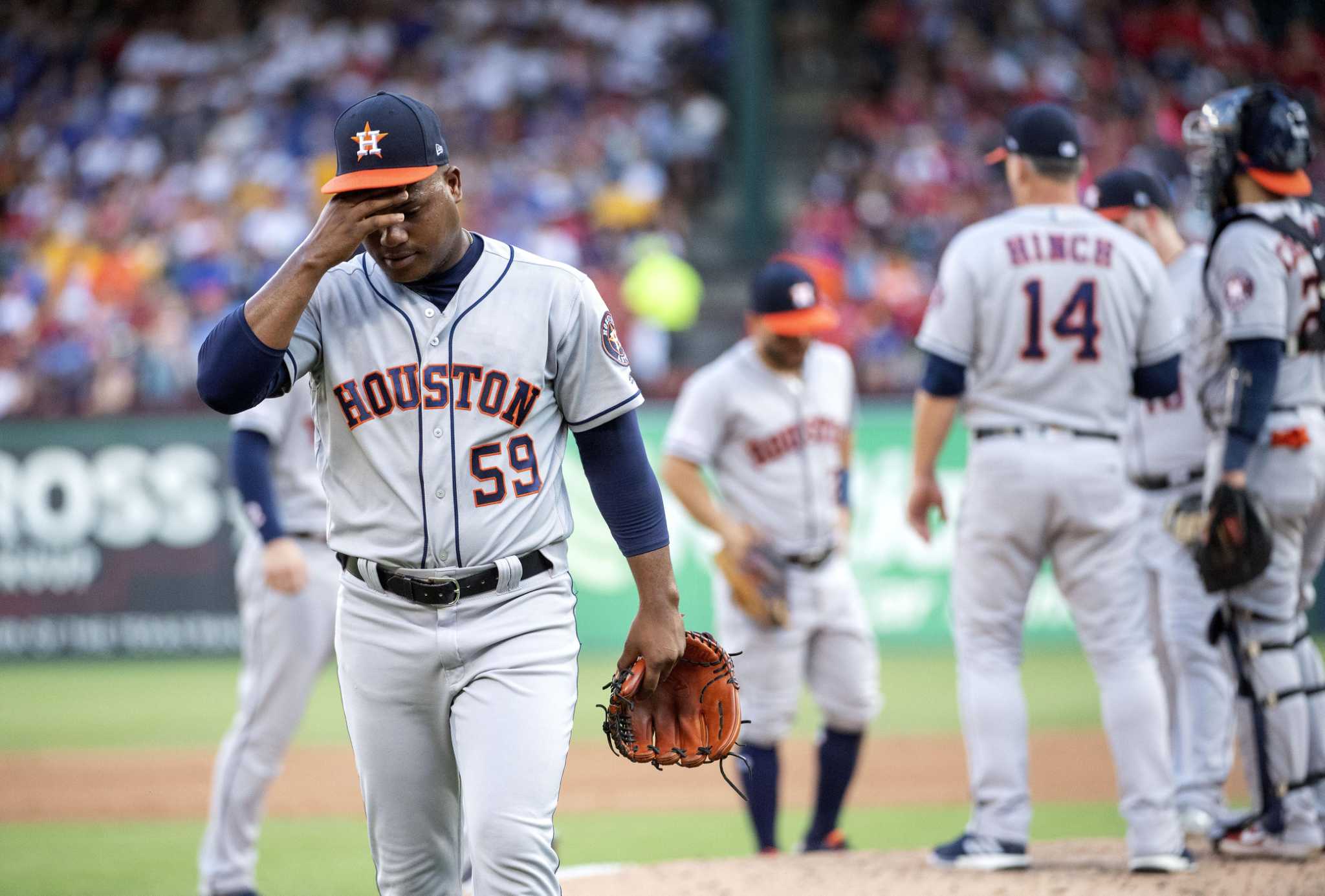 Framber Valdez gets Astros off to bad start in loss to Rangers