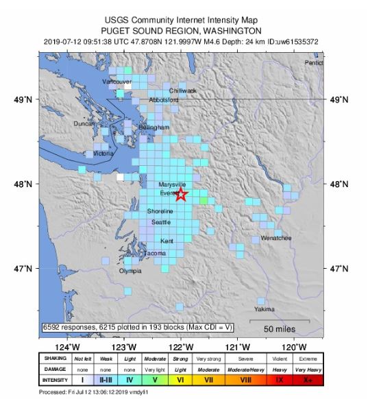 4.6 earthquake, 3.5 aftershock rock Puget Sound region Friday morning