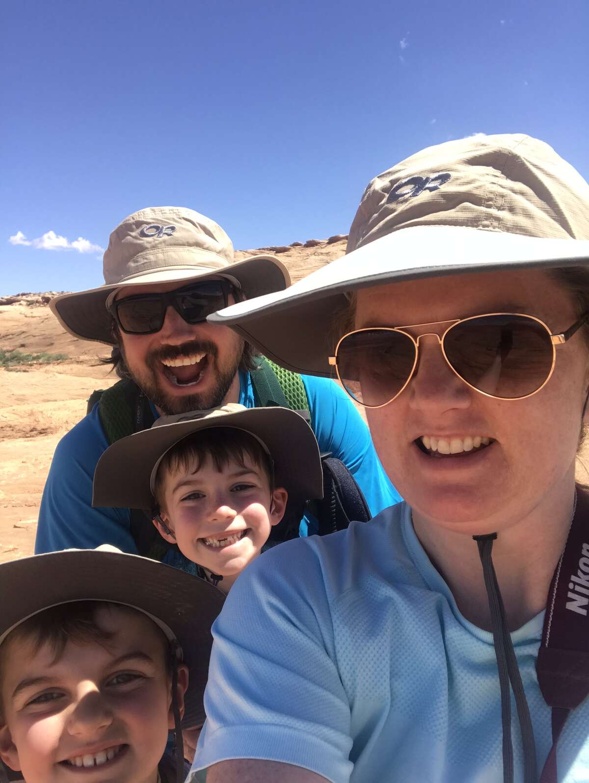 A family together in spirit on Arizona trek