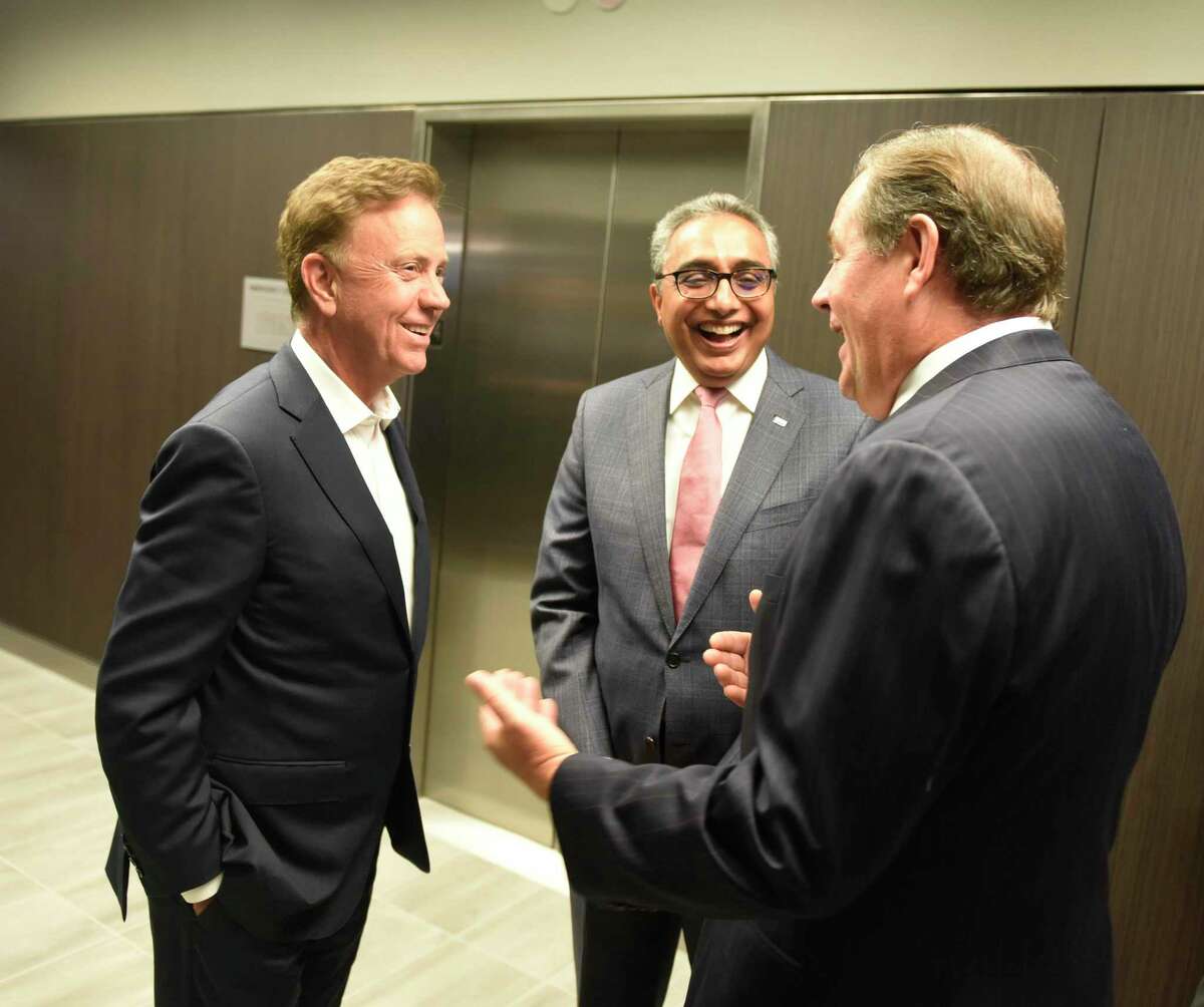 Lamont visit touts new KPMG Stamford offices
