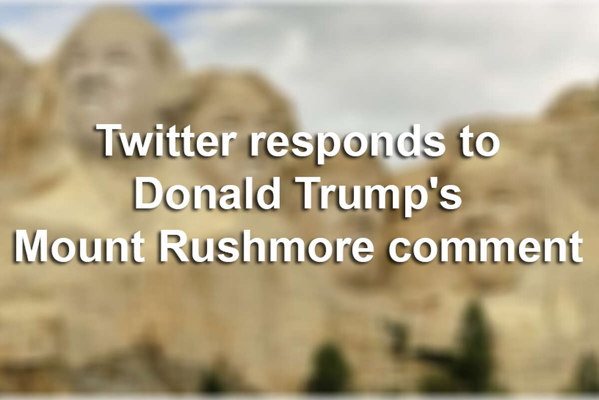 Twitter responds to Donald Trump's joke about being added to Mount Rushmore