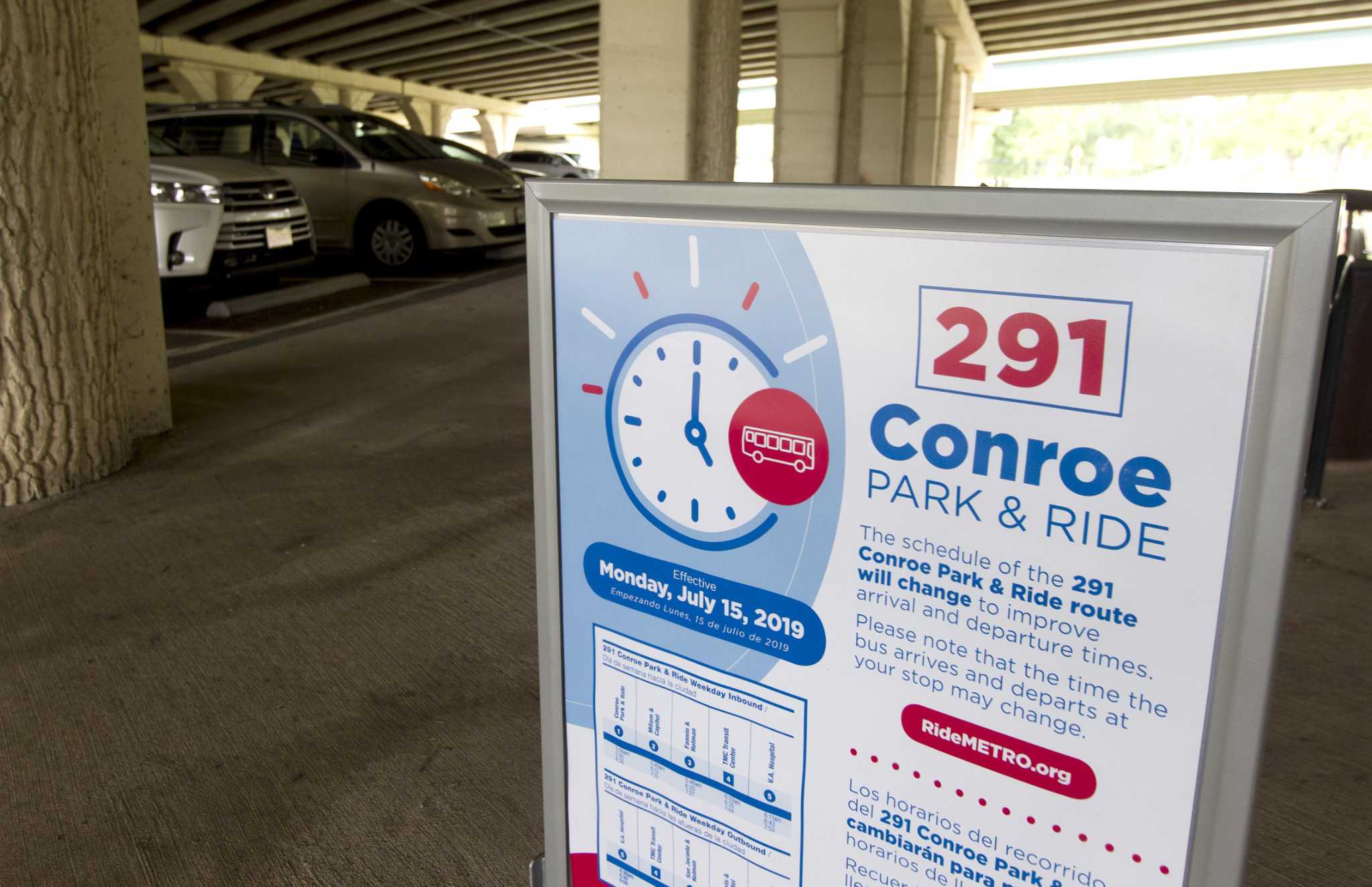Conroe commuter buses get new look, schedule change