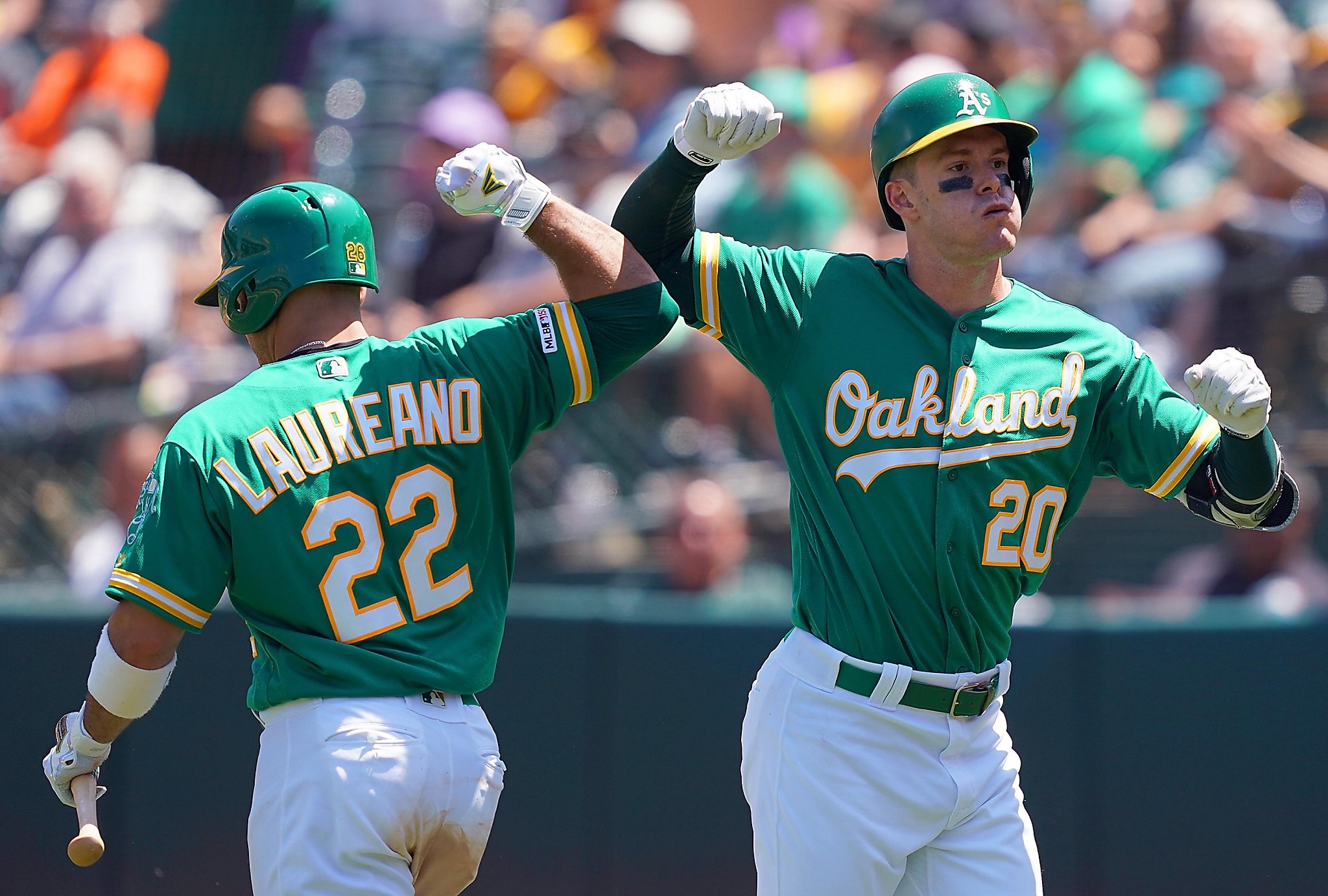 Mark Canha leads A’s power surge in victory over Seattle