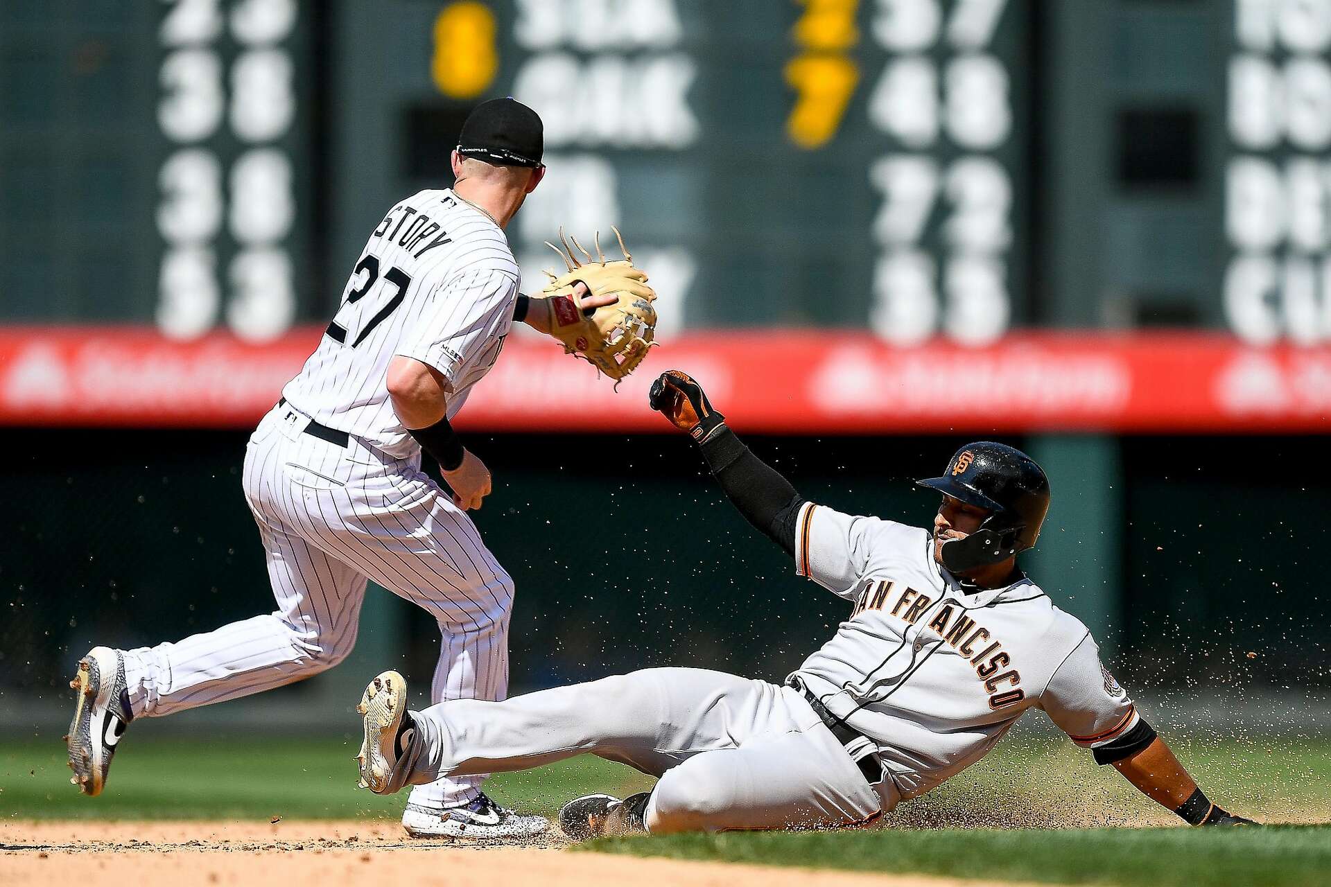 Giants complete crushing four-game sweep of Rockies, return home six ...