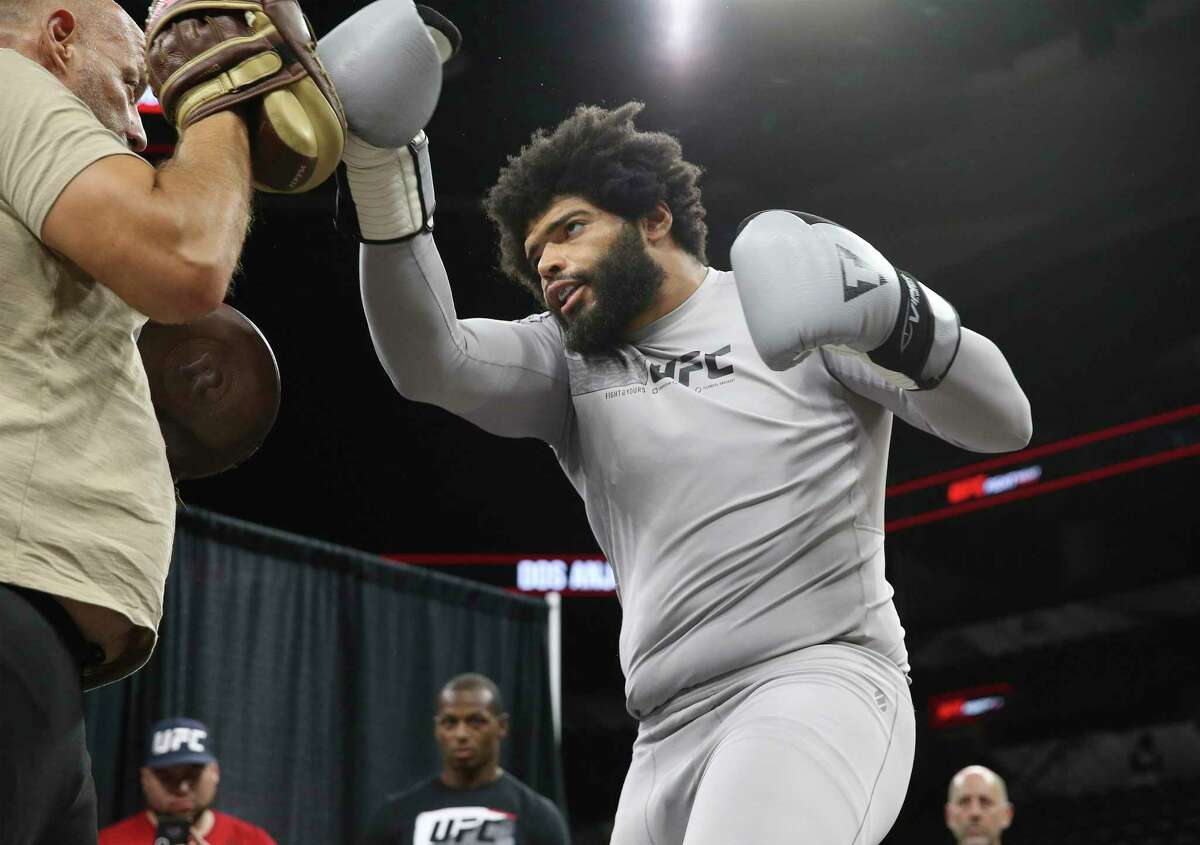 Tension runs high between heavyweights Juan Adams, Greg Hardy