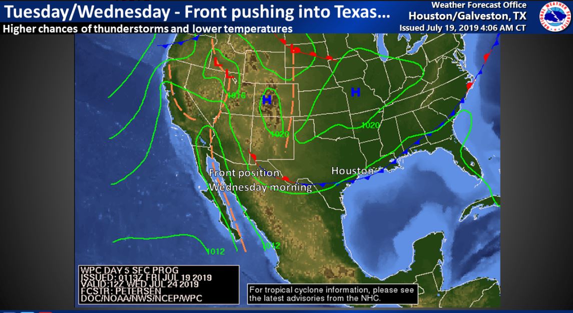 NWS: 'Rare 'cool' front in July could hit after weekend rain