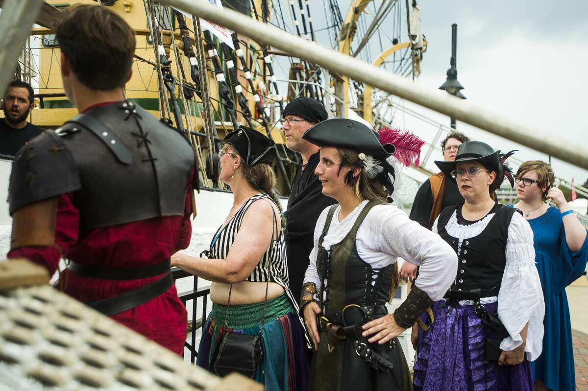 People Tour Vessels During Tall Ship Celebration In Bay City July 19