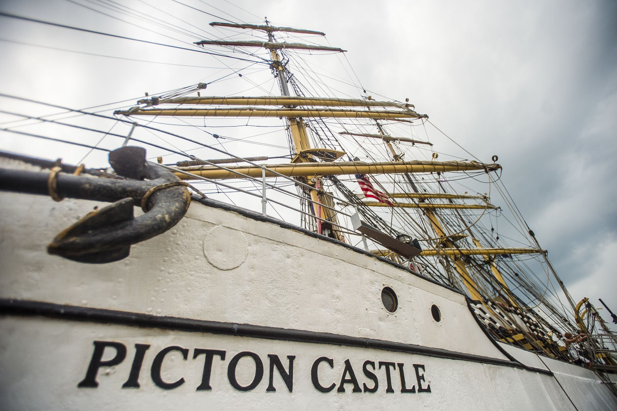 People tour vessels during Tall Ship Celebration in Bay City - July 19 ...