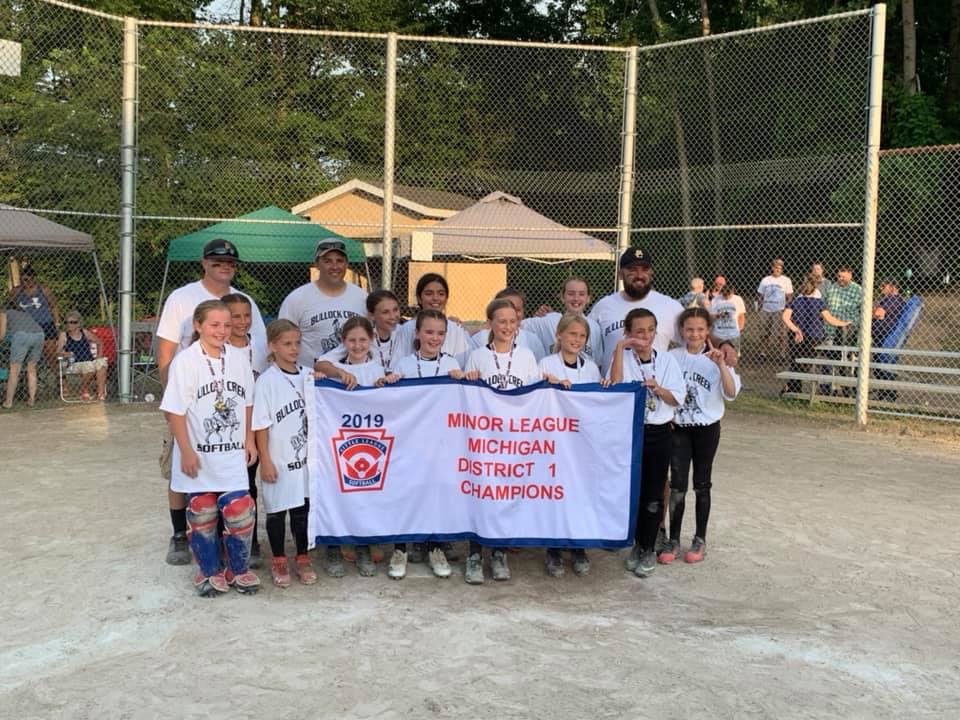 Bullock Creek wins minor softball district title