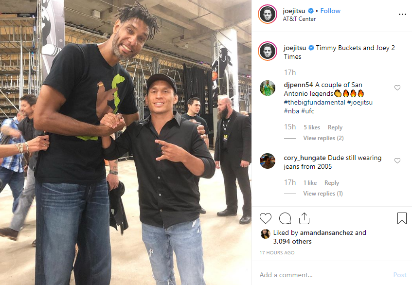 Tim Duncan spotted at UFC Fight Night in San Antonio, may soon be in a ...