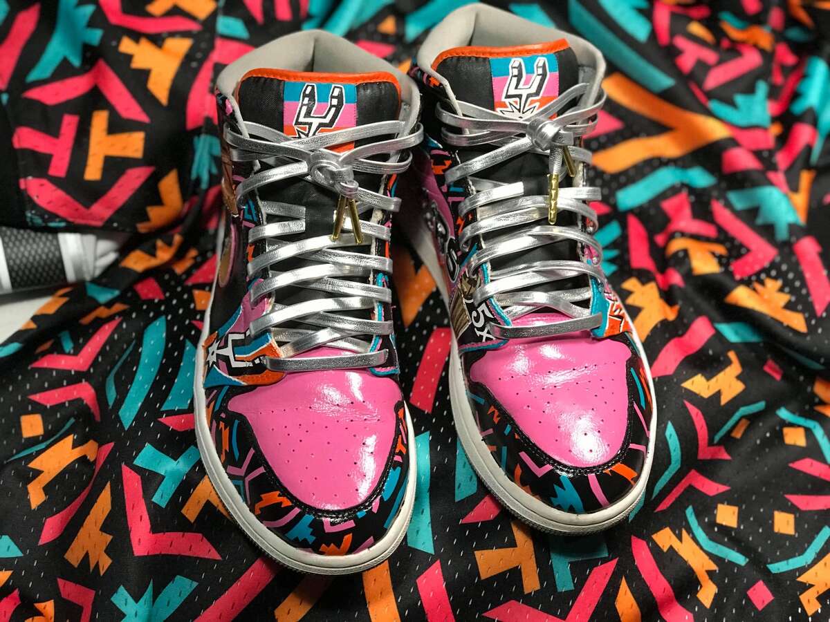 San Antonio artist's custom shoe design work is fan- and Spur-approved