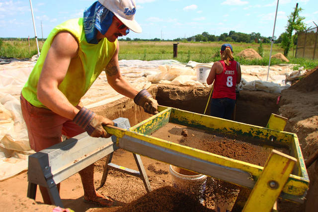Archaeologists unearth artifacts ahead of public works equipment upgrade