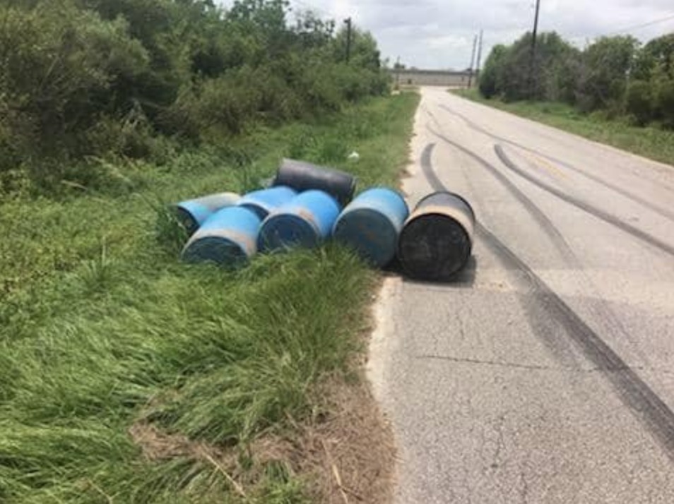 Who is dumping barrels of sulfuric acid near Cypress?