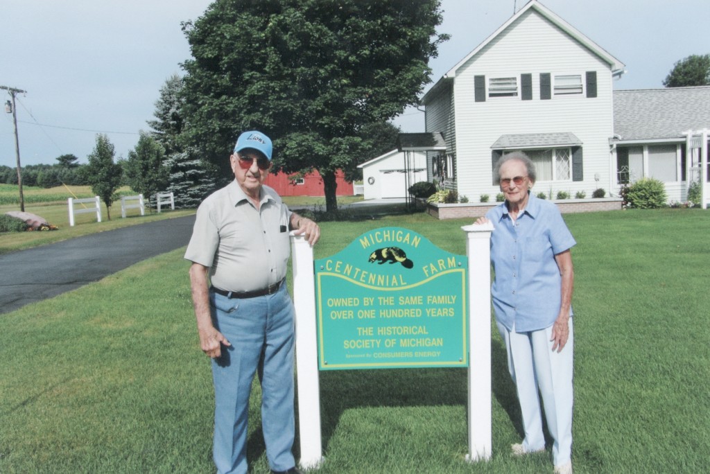 The Jefts family farm honored as a Centennial Farm by the Historical ...