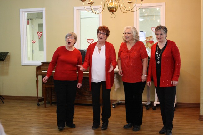 Crossroads Harmony singers visit Metron of Big Rapids