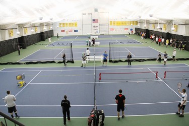 Racquet center unveils new floors, equipment