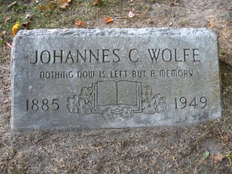 GORDY TELFER: Johannes C. Wolfe