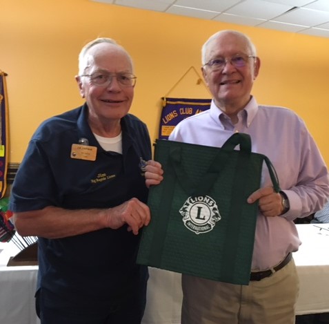 Dr. Donald French presents to Big Rapids Lions Club