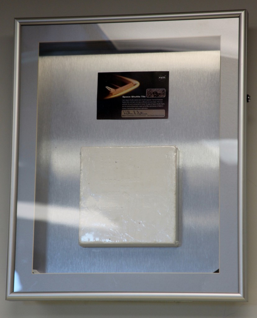 Ferris highlights space shuttle tile