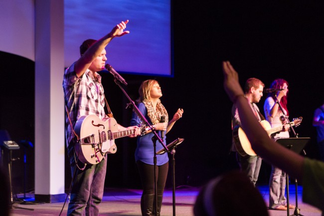 ResLife pastor enjoys lifting up congregation through music