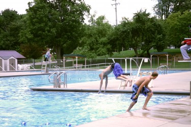 Making a splash at the community pool