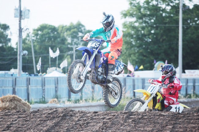 Motocross racers enjoy thrills in a family environment at county fair