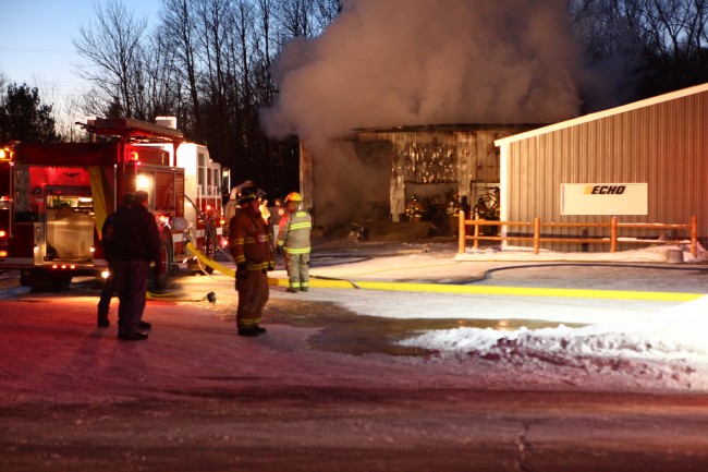 Reed City business fire