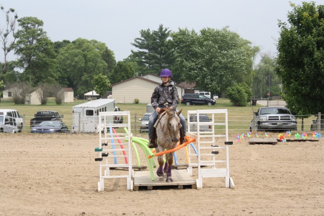 Obstacle course tests riding skill