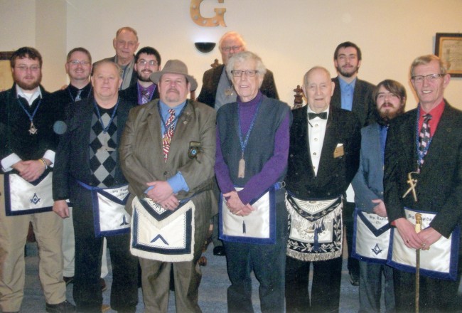 Masonic Lodge installs new officers