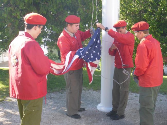 Boy Scout Troop No. 114 serves as Governor’s Honor Guard