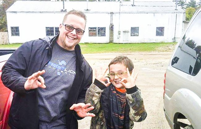 Baldwin boy reunited with his father