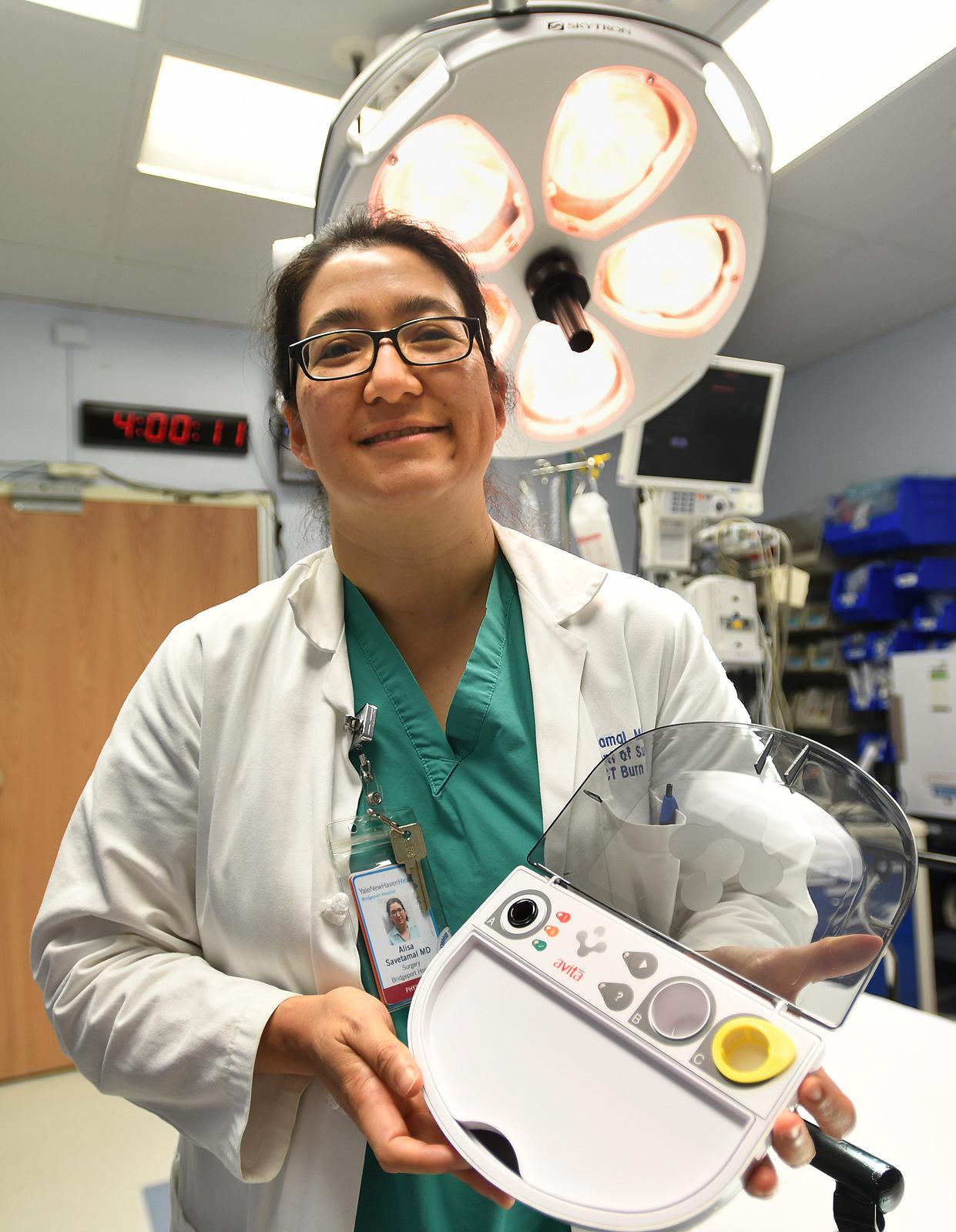 Bridgeport Hospital burn center debuts ‘spray-on’ skin