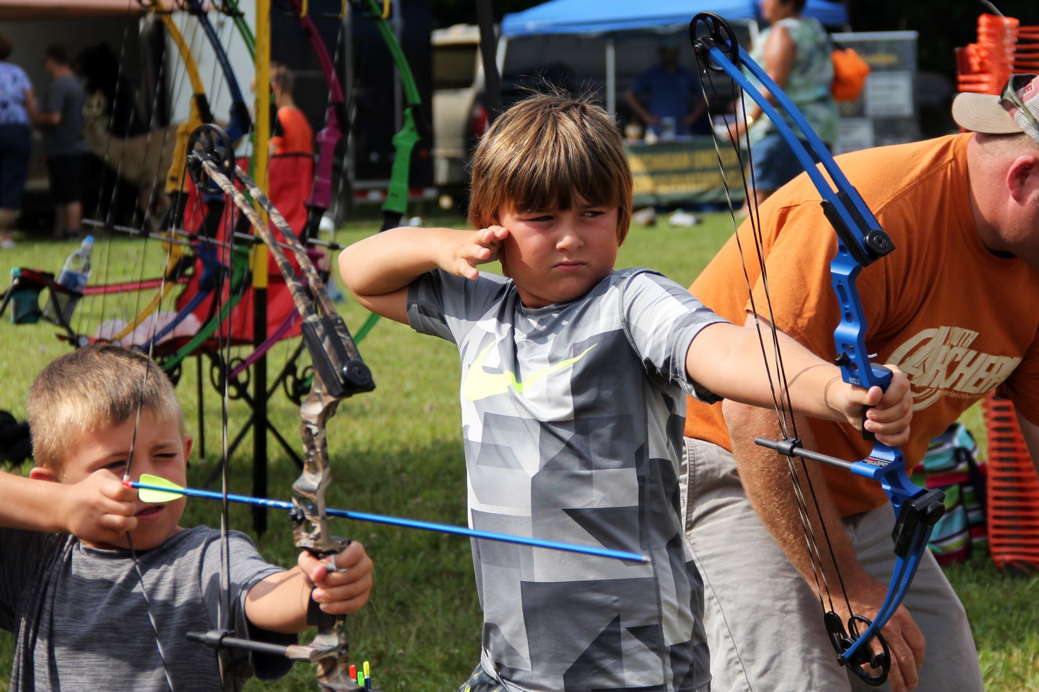 Kids get some target practice