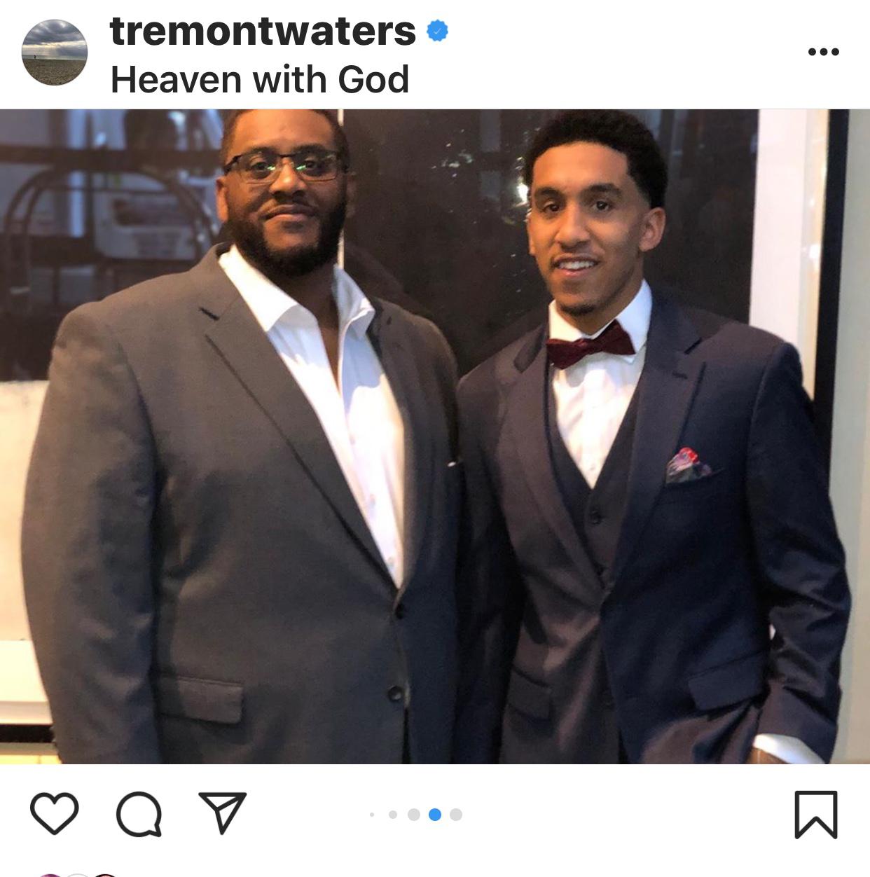 Tremont Waters addresses his late father in a social media post