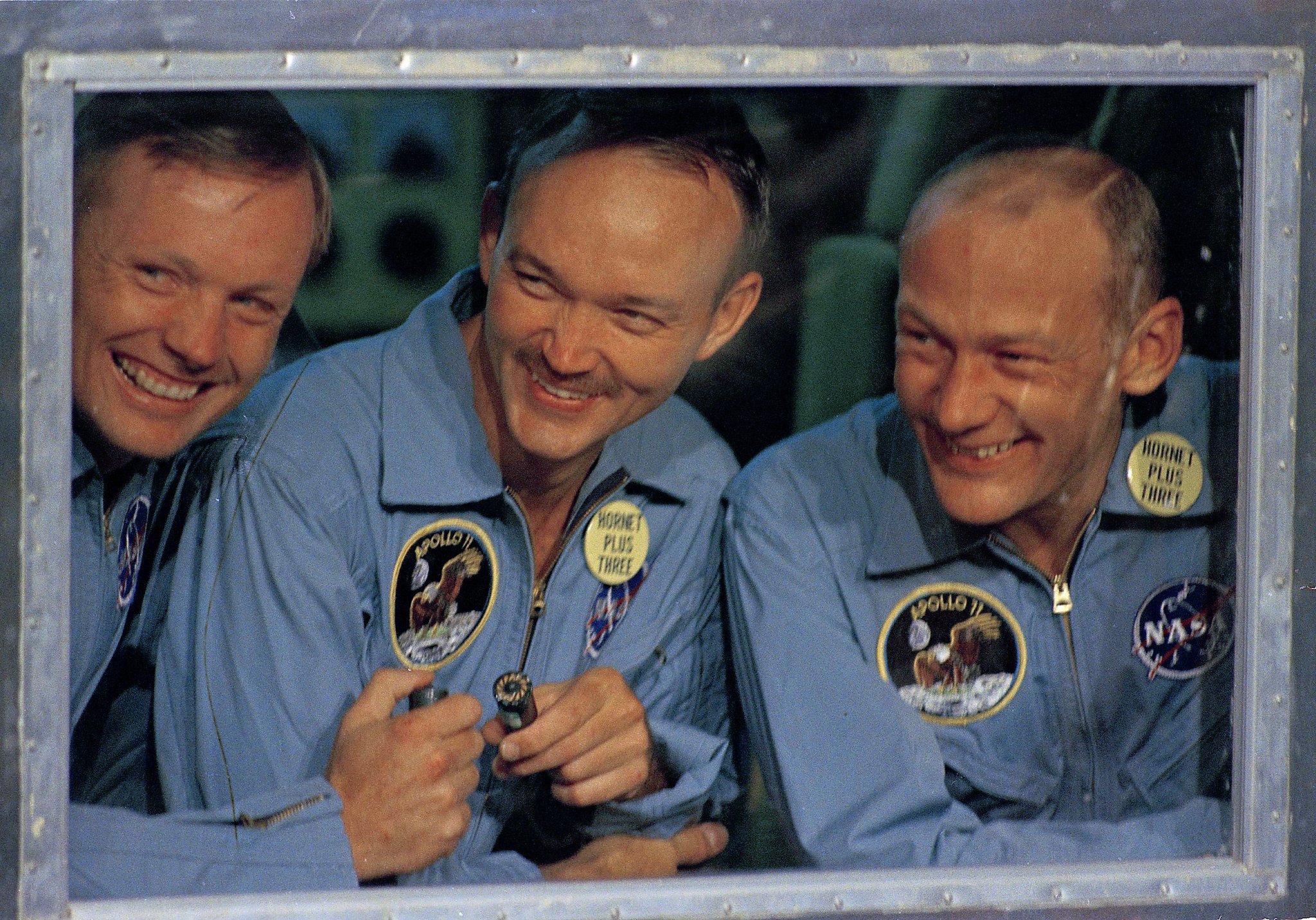 Neil Armstrong Nasa Employee Badge
