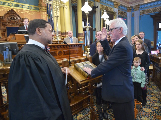 Booher sworn in