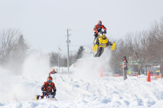 Flying through the snow