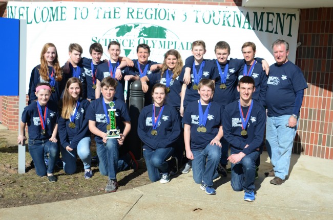 Local teams win Science Olympiad regional championships